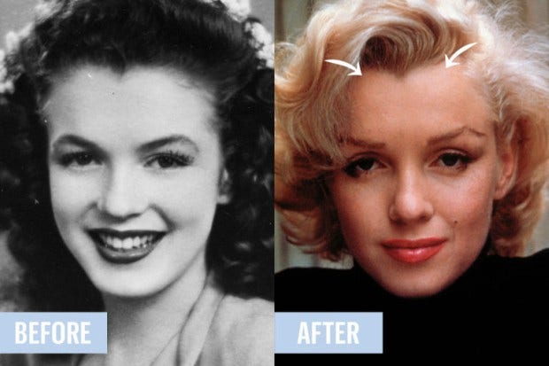 Did Marilyn Monroe Get Plastic Surgery A Full List Of Her Alleged 5817